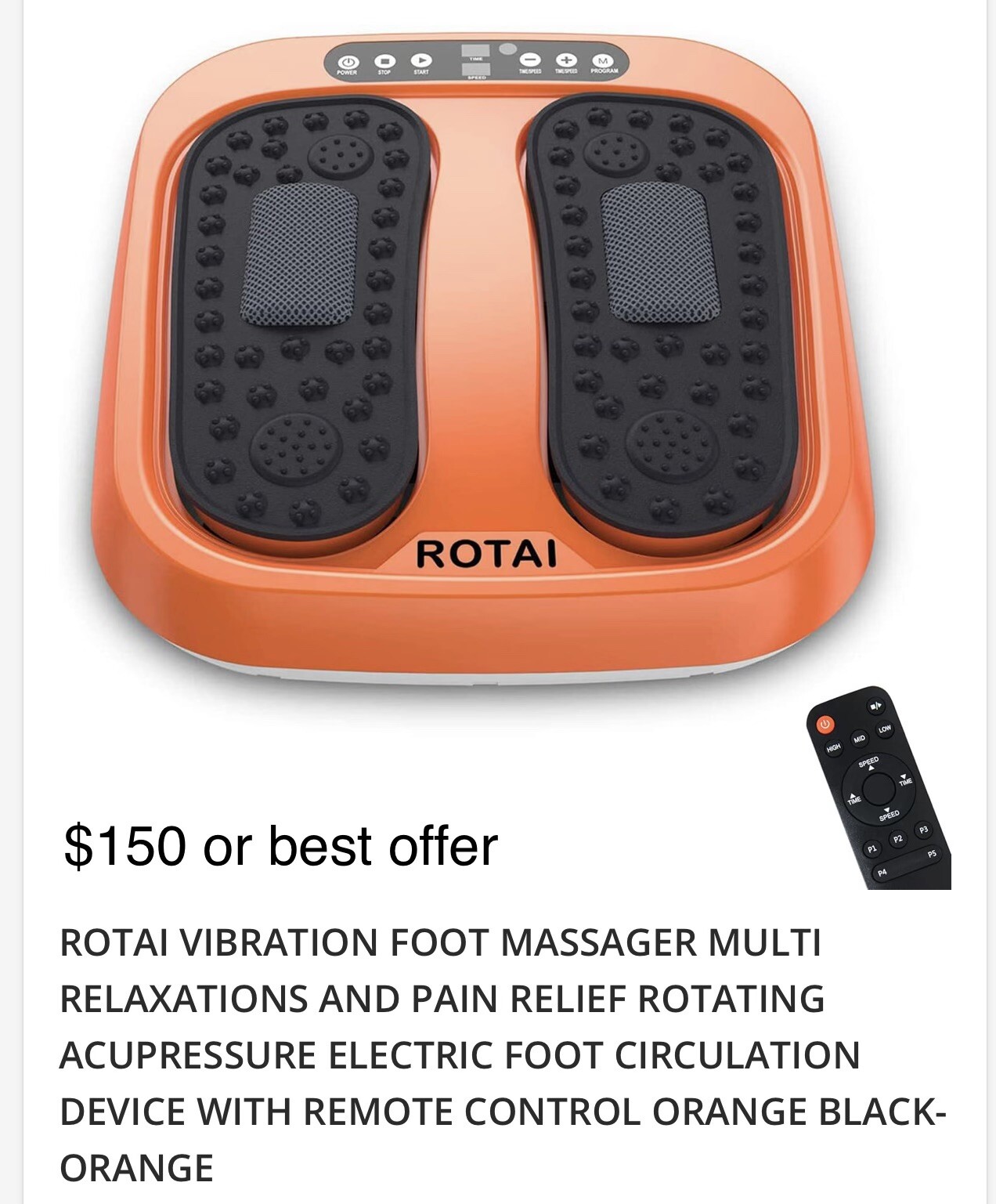 Rotai Vibration Foot Massager | eBay
