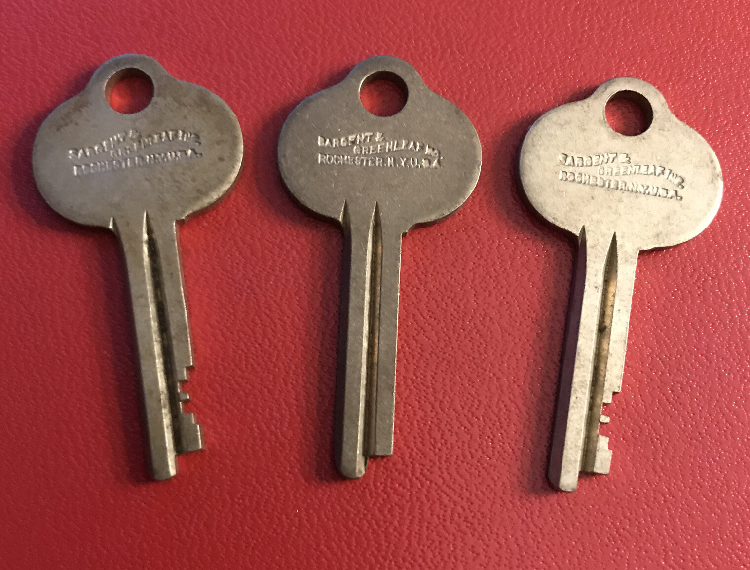 VINTAGE Sargent & Greenleaf Co. Key 3 KEYS Rochester NY USA [kb5] | eBay