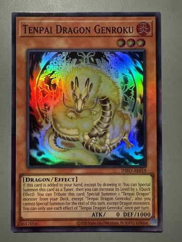 YUGIOH TENPAI DRAGON GENROKU ASIA ENGLISH EDITION INFO-AE019 SUPER RARE ...