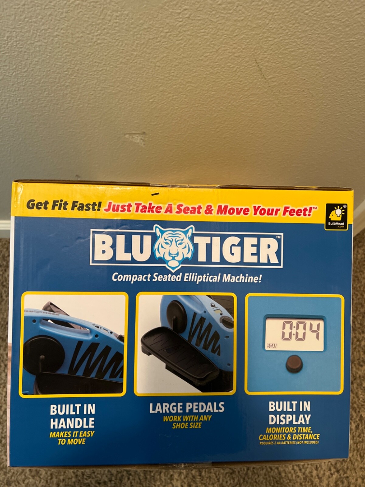 Blue Tiger Compact Seated Elliptical Machine As Seen On TV Brand New In ...