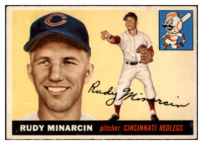 1955 TOPPS #174 RUDY MINARCIN REDS VG-EX 463105 (KYCARDS) | eBay