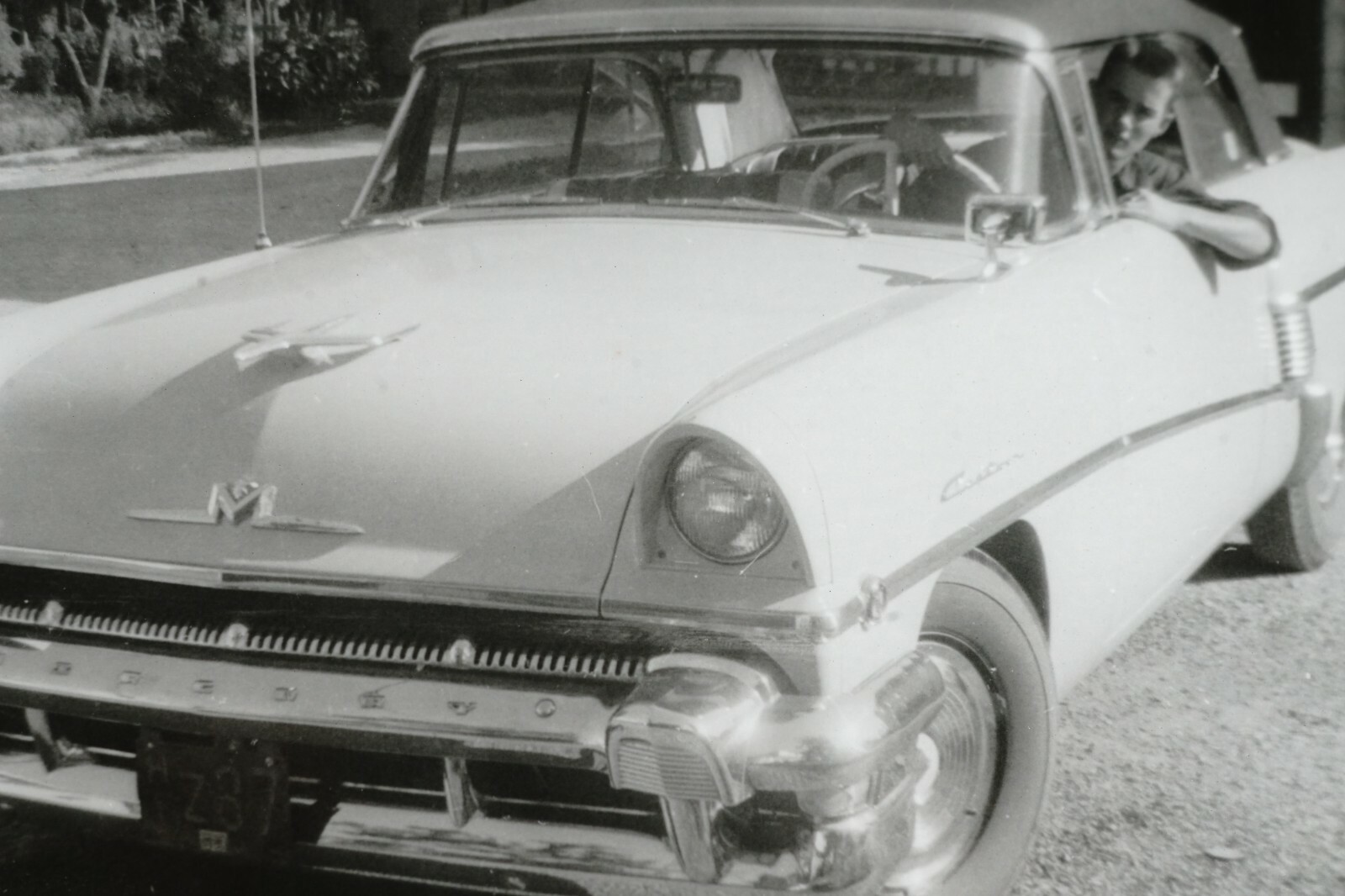 1956 Mercury Custom Original Snapshot Photo OOAK Two Door 56 Mercury ...