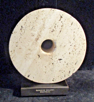Canadian Stone Wheel Sculpture on Rotating Base Dominion Gallery ...