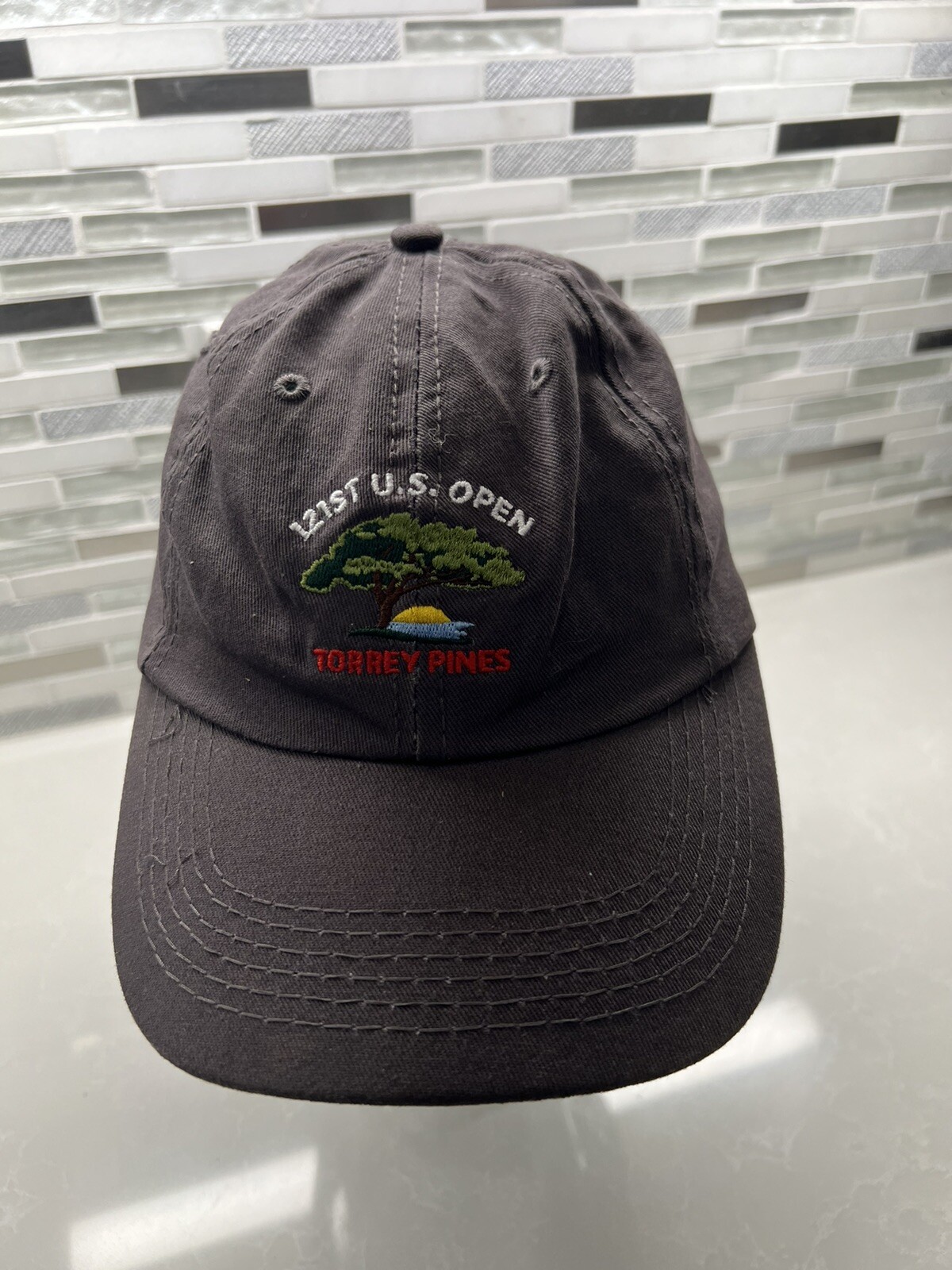121st US Open Torrey Pines Gray USGA Golf Cap Hat Adjustable Strap ...
