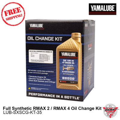 Yamaha RMAX 2 / RMAX 4 Full-Synthetic Oil Change Kit 10W-40 LUB-SXSCG ...