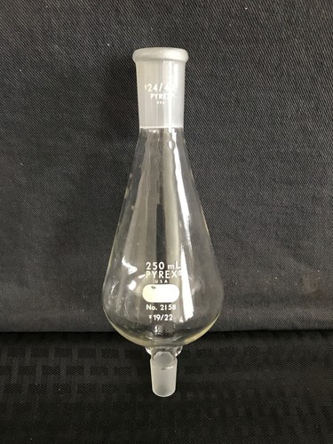 PYREX Glass 250mL Kuderna Danish Flask for Concentrator Apparatus 24/40 ...