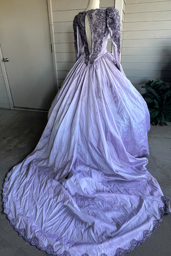 Zombie Corpse Bride Vampire Gothic Dead Long Sleeve Wedding Gown ...