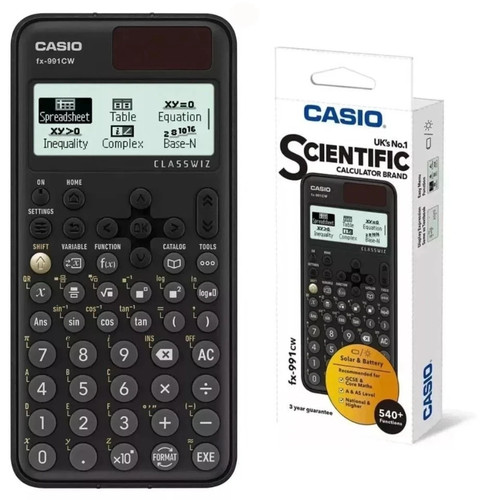 Casio FX-991CW Advanced Scientific Calculator A/AS Level Maths 540 ...