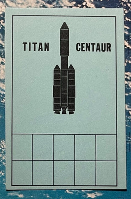 1971 TITAN CENTAUR BLUE BADGE BUCKLEY BACK | eBay
