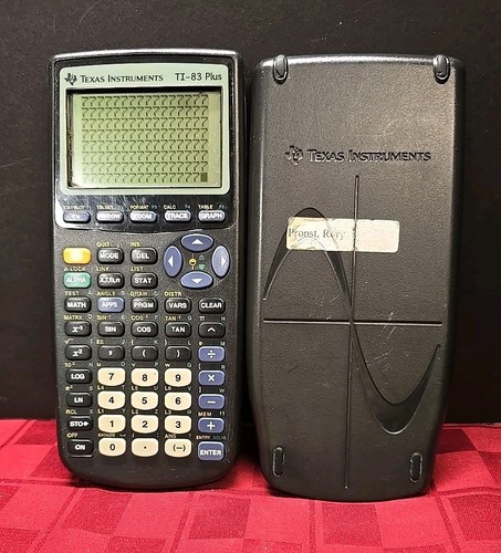 Texas Instruments Ti 83 Plus Graphing Calculator Cover Tested Works