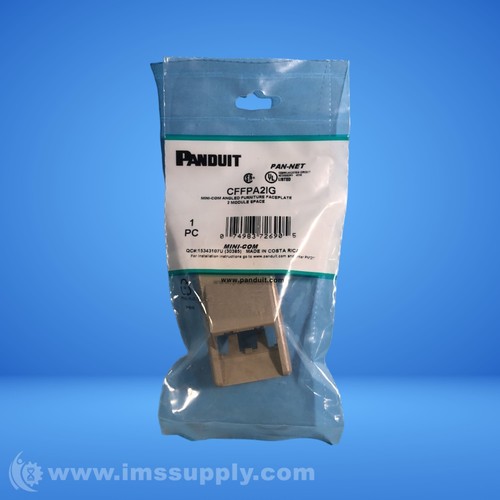 Panduit CFFPA2IG Angled Furniture Faceplate, MINI-COM 2-Port FNFP | eBay