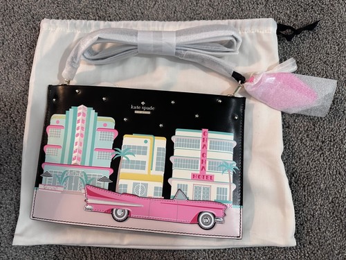 Kate Spade Checking In Mary Kay PINK CADILLAC Sima Crossbody Limited ...