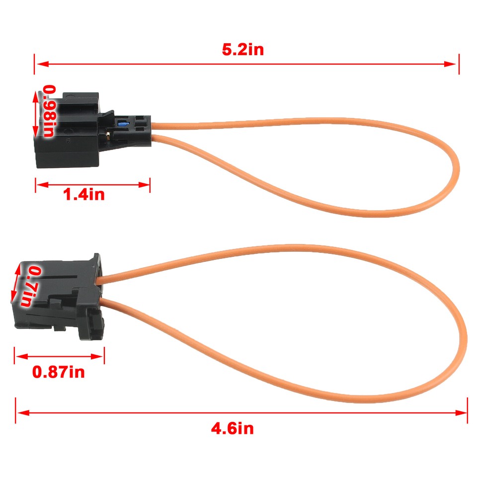 Fiber Optic Loop Bypass Adapter Kit For Radio Audio BMW VW Audi ...