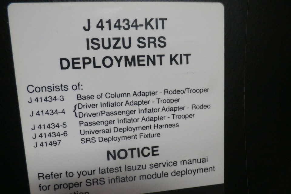 J41434 SRS Deployment Kit, Kent Moore Dealer Tool, Free 48 US Ship ` | eBay