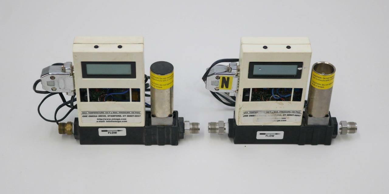 Lot of 2 Omega FMA-1928 Flow Meters 0-50 SLPM Air | eBay