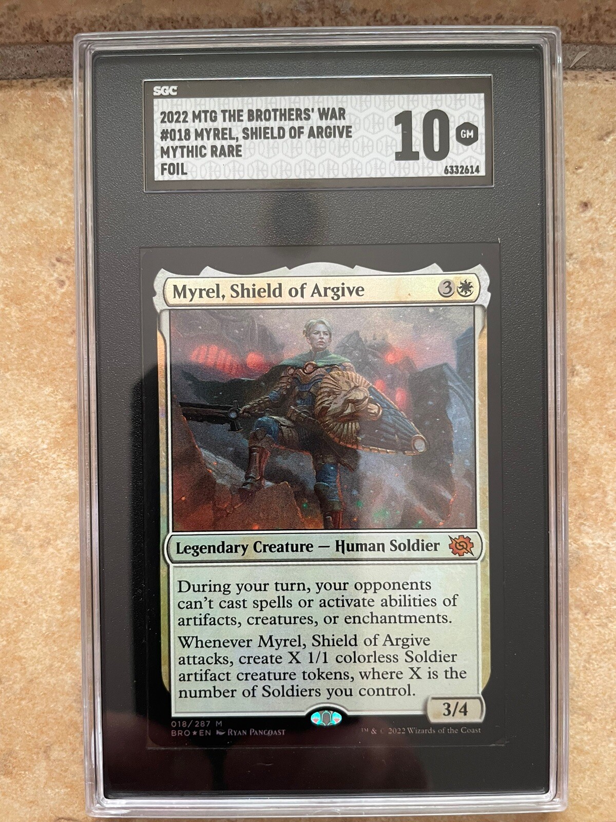 MtG - FOIL Myrel, Shield of Argive - The Brother's War - SGC 10 Gem ...