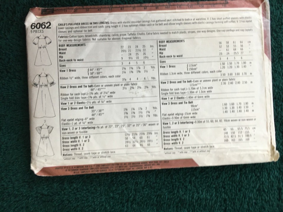 Simplicity Patterns ~ All Patterns are Size 4 * ~ * ~ * ~ * ~ *Listing ...