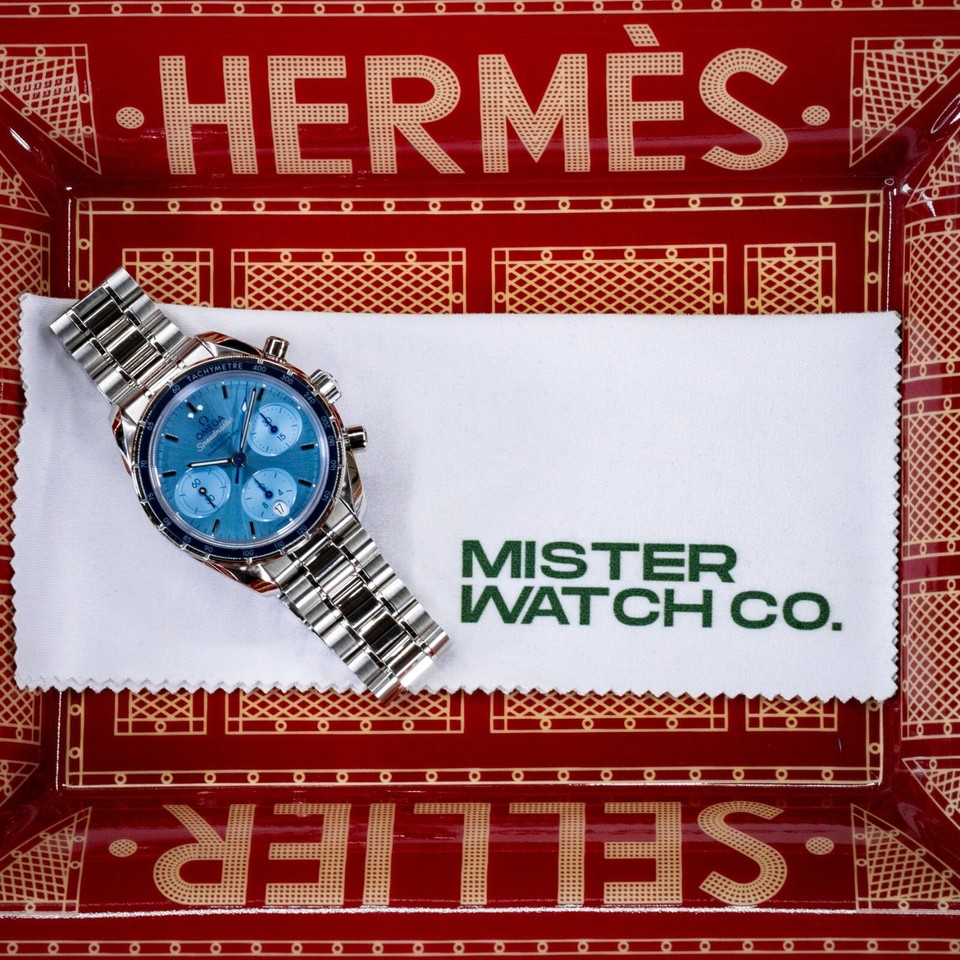 OMEGA Speedmaster Ice Blue Dial 324.30.38.50.03.001 Box and Papers ...