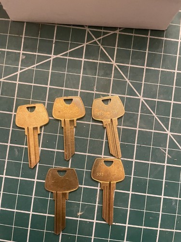 5 S68 Fits Sargent Key Blanks Brass Uncut Taylor Brand Locksmith ...