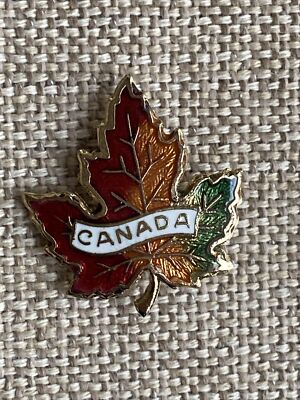 Canadian Maple Leaf - Brooch/Pin - Vintage - Estate - Costume Jewelry ...