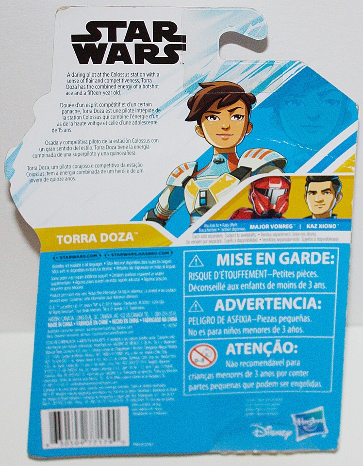 Star Wars Resistance Torra Doza with Helmet Action Figure 2018 Hasbro ...