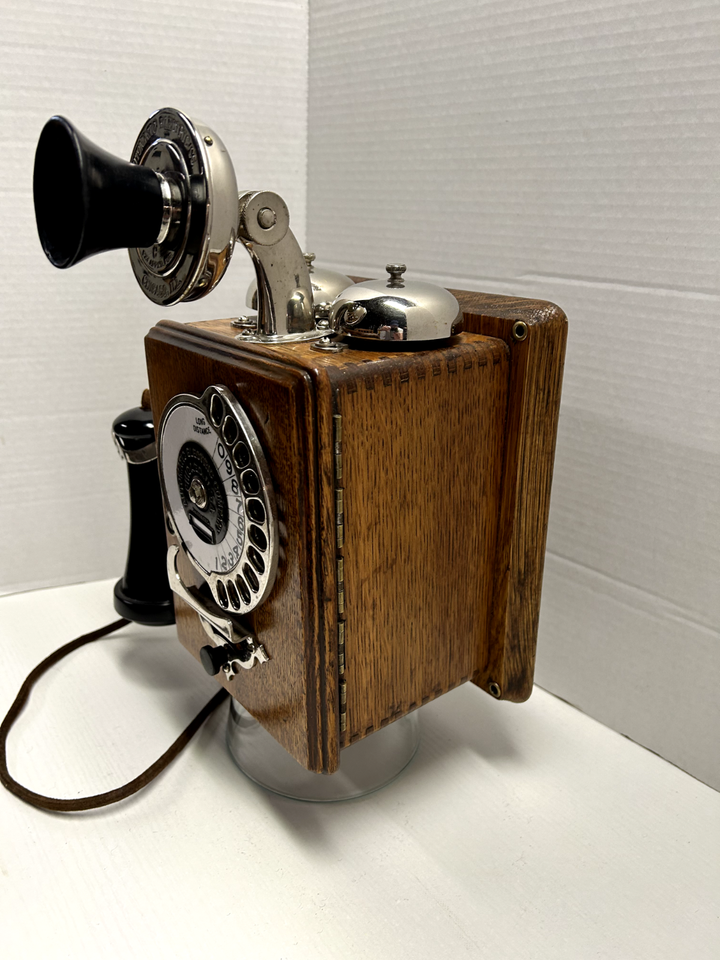 Strowger Automatic Electric Wood Dial Phone circa 1907 | eBay