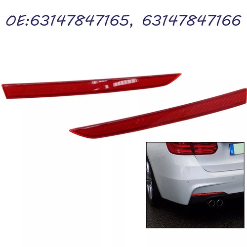 Pair Rear Bumper Reflector Lamp LH&RH Fit For 12-17 BMW 3-Series F30 ...