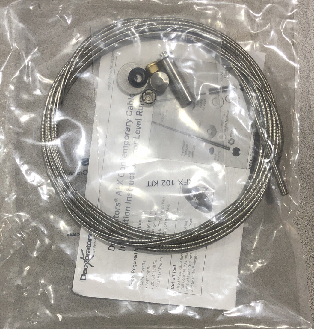 DECKORATORS ALX Contemporary 20 Foot of STAINLESS STEEL Deck Cable ...