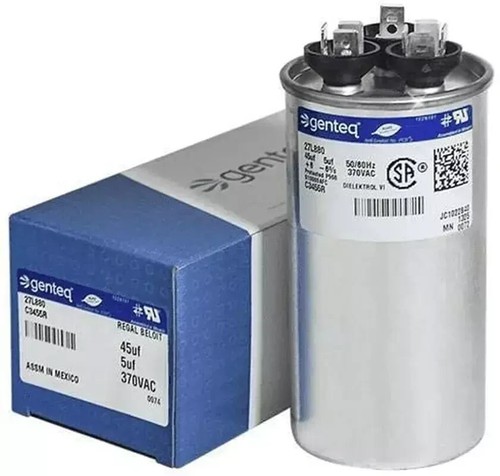 Genteq C3455R Ge round Capacitor 45 5 Uf Mfd 97F9895 Z97F995 97F9895Bz ...
