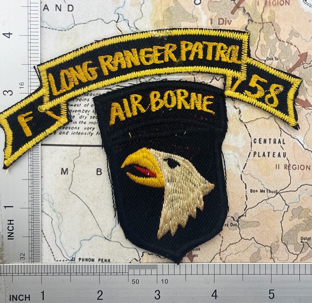 Patch plus tab , long ranger patrol , 101st division , 58th , airborne ...
