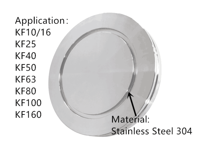 KF16 KF25 KF40 KF50 KF63 KF80 KF100 KF160 Flange Blind Cap Vacuum ...