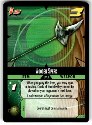 2004 Decipher .hack Enemy Epidemic Trading Card Game #3C12 Wooden Spear ...