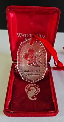 Waterford Crystal Baby's First Christmas Baby Angel w/ Case Christmas ...