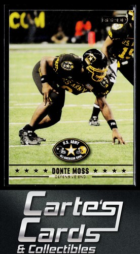 Donte Moss 2009 Razor US Army All-American Bowl #10 | eBay