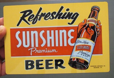 SUNSHINE BEER METAL MINI SIGN!! A MUST HAVE!! FREE SHIPPING! | eBay