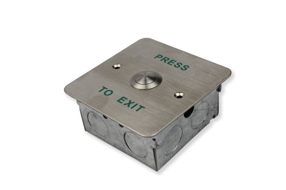 Aeb2 Press To Exit Button For Access Control Systems C/w Surface Mount ...