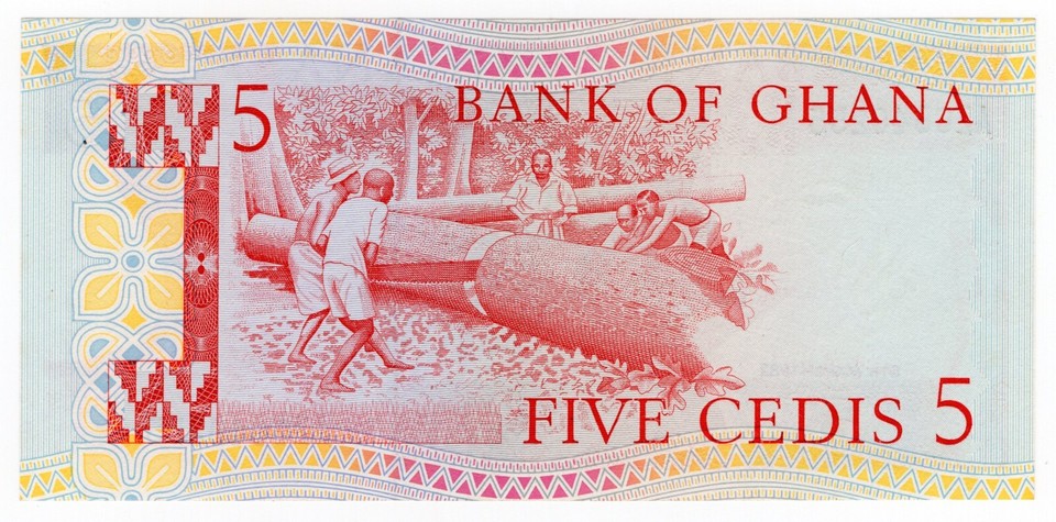 GHAHA P-19c 5 Cedis 1982 UNC | eBay