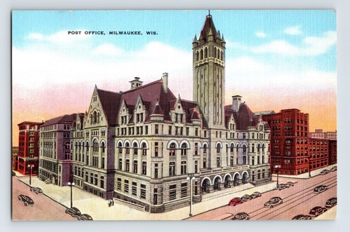 Postcard Wisconsin Milwaukee WI Post Office 1940s Unposted Linen | eBay
