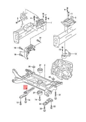 Genuine AUDI VW SEAT SKODA A3 Cabriolet pendulum support 5Q0199855AD | eBay
