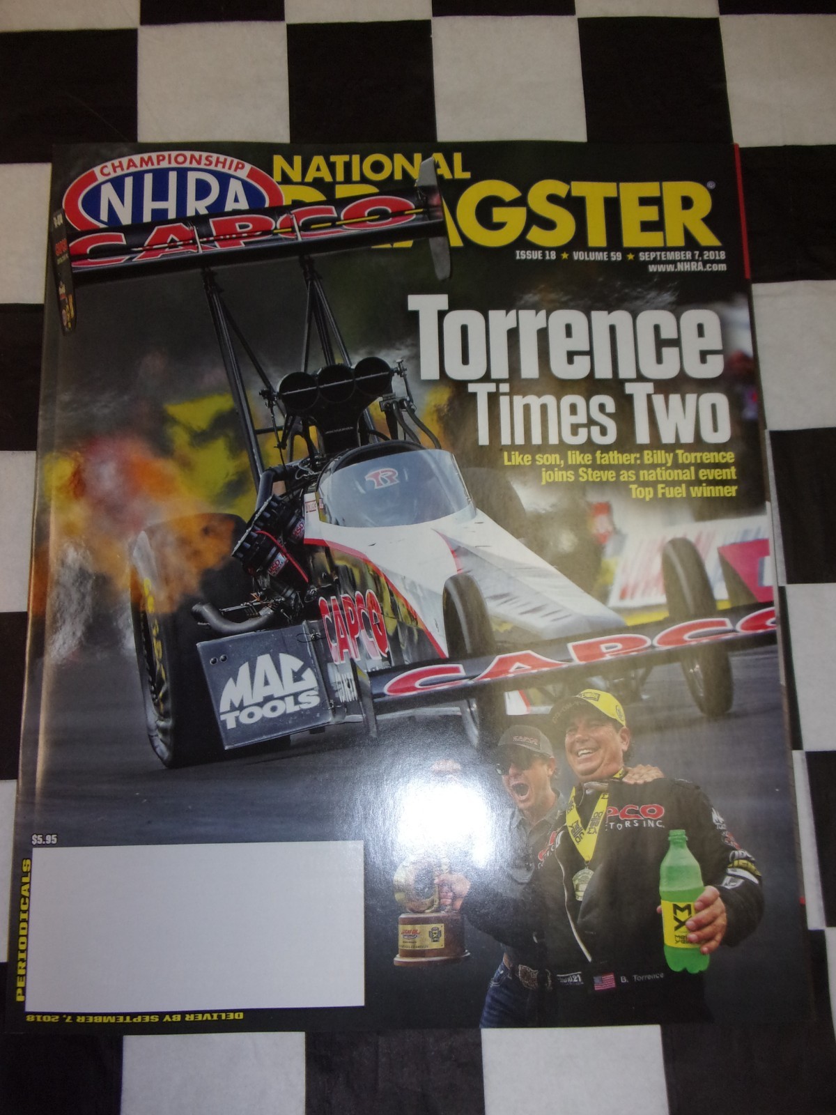 NHRA National Dragster Magazine 2018 Drag Racing Issue 18 Vol 59 Sep 7 ...