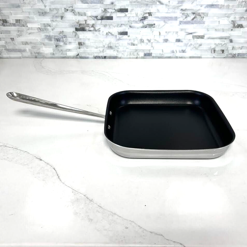 All-Clad 11" Stainless Steel D3 Tri-ply Nonstick Square Griddle Pan | eBay