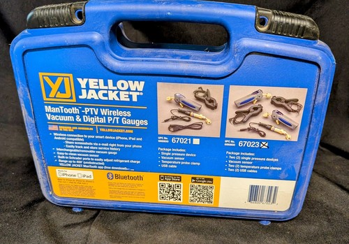 Yellow Jacket 67023 Dual ManTooth-PTV Wireless Digital Press/Temp/Vac ...