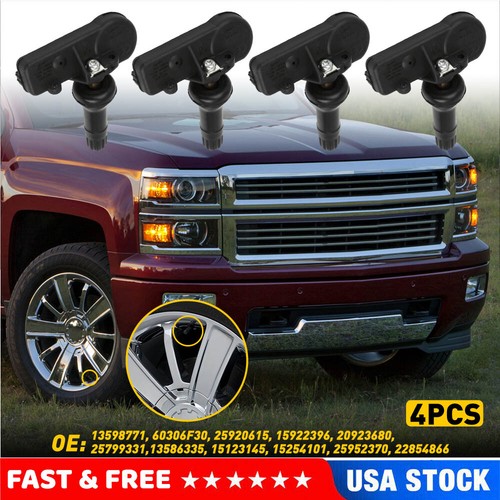 4x TPMS Tire Pressure Monitoring Sensors For Pontiac G3/ G3 Wave / G5 ...
