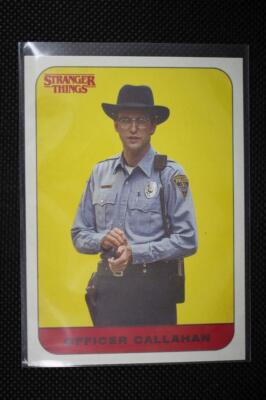Topps Stranger Things Season 1 Sticker #14 Officer Callahan Trading ...