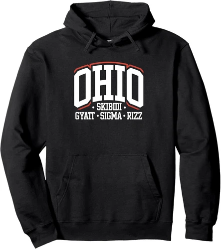 Ohio Skibidi Sigma Rizz Funny Meme Vintage Birthday Unisex Hooded ...
