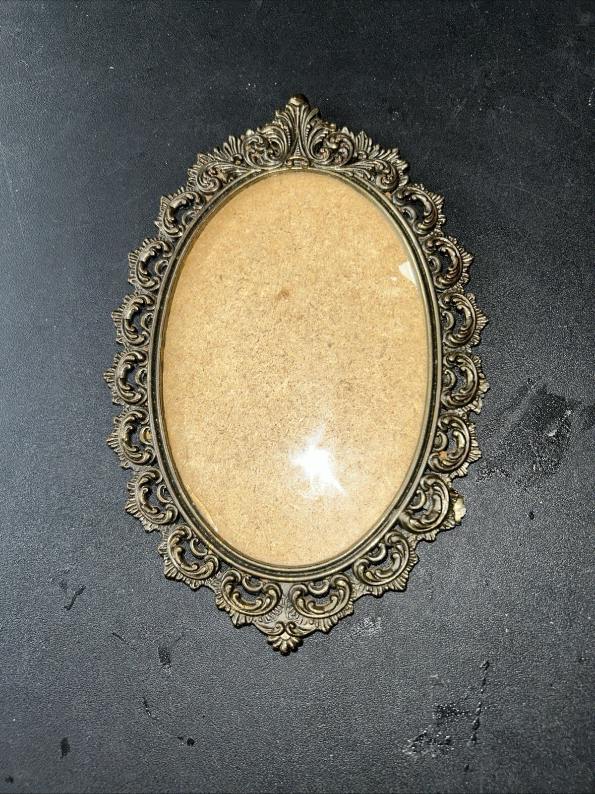 Antique Victorian Oval Brass Picture Frame | eBay