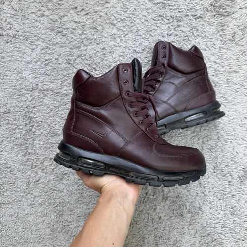 Nike ACG Goadome 6 Inch Wp Deep Burgundy Leather Boots Size 9.5 806902 ...