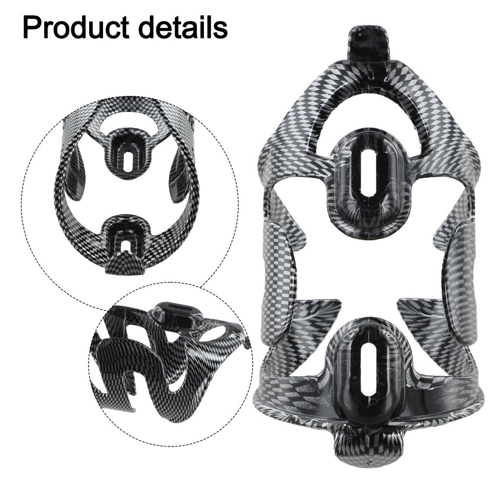 Cycling Accessories Bike Bottle Cage 140mm X 80mm Size Carbon Pattern ...