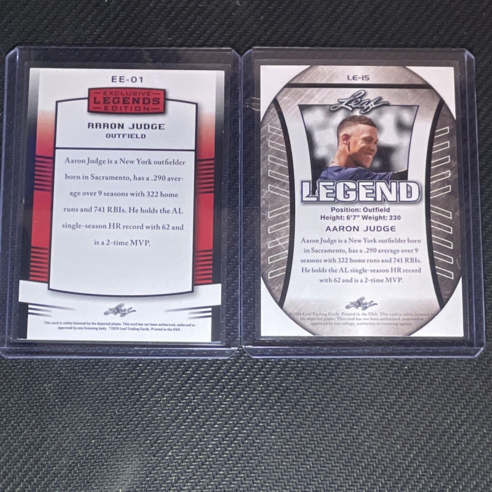Aaron Judge Leaf Legends Exclusive Card Lot Gem Mint 10 and more #3 | eBay