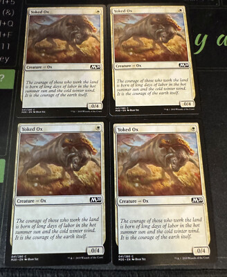 Yoked Ox X4 M20 Core Set Magic the Gathering MTG | eBay
